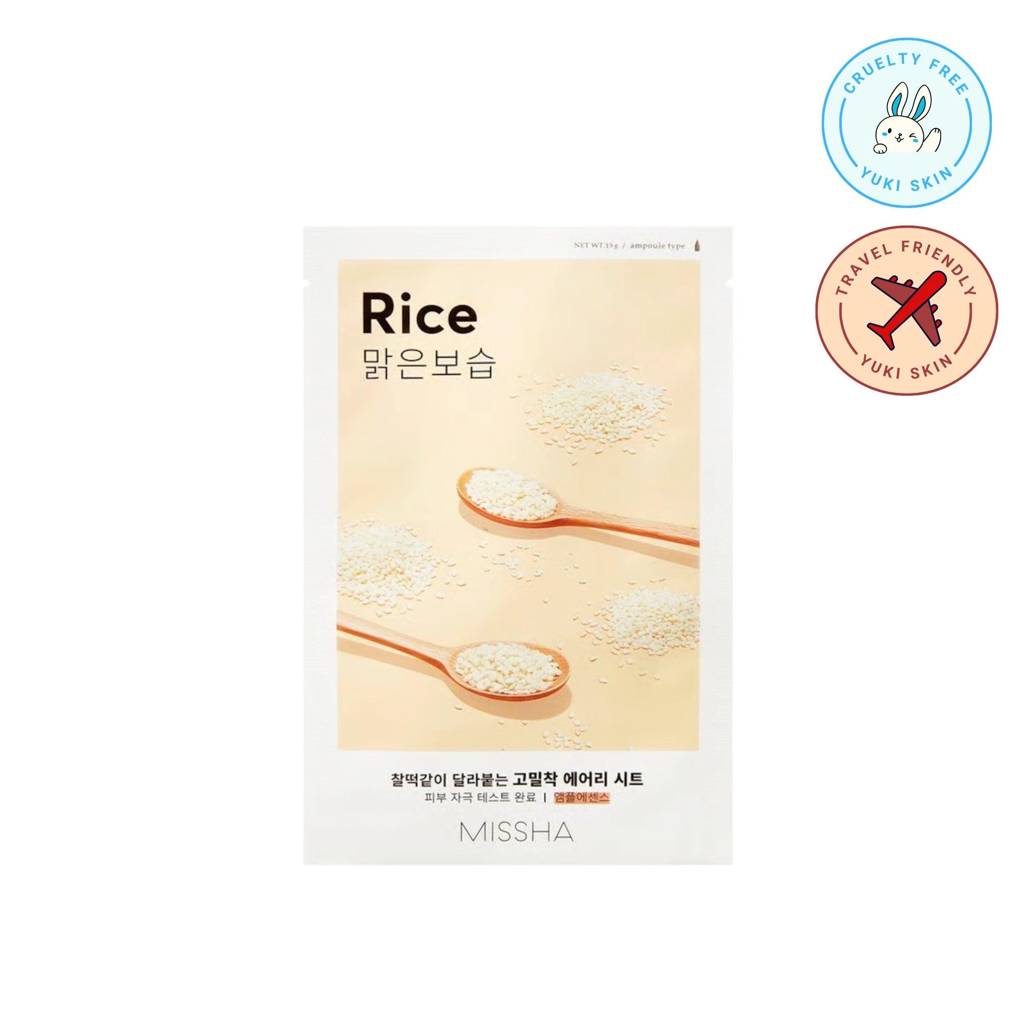 MISSHA Airy Fit Sheet Mask [Rice] – Yuki Skin
